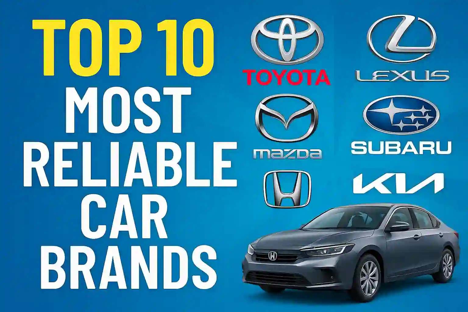 Top 10 Most Reliable Car Brands - Ranked & Reviewed